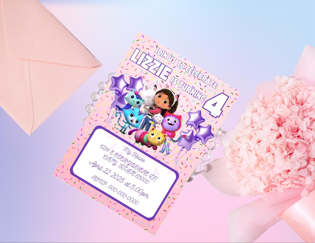 Editable Gabby Dollhouse Templates - Etsy