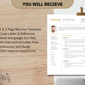 2024 Resume Template With Photo Google Docs, Resume Template Word ...
