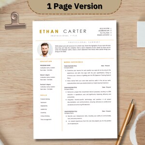 2024 Resume Template With Photo Google Docs, Resume Template Word ...