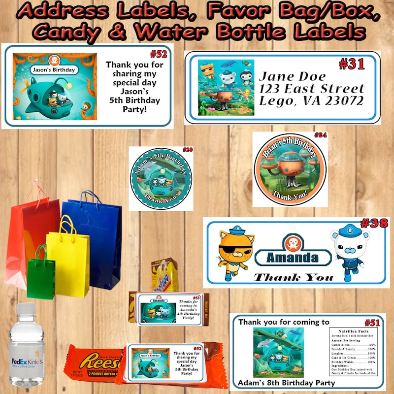 Octonauts Stickers - Etsy