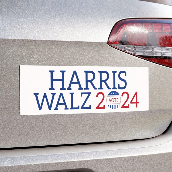 Harris Walz Sign and Bumper Sticker - Etsy