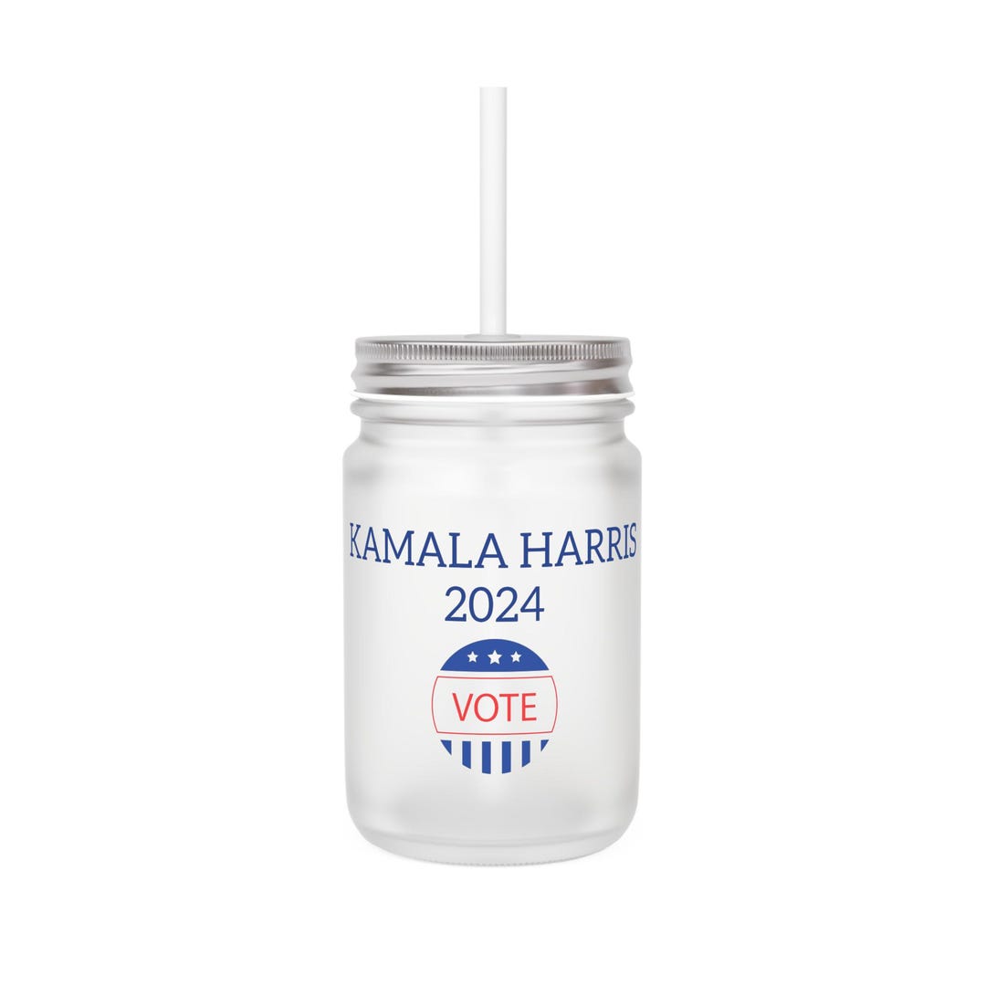Kamala Harris Mason Jar 2024 Election Democratic Gift Democratic Party ...