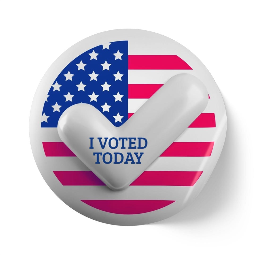 I Voted Round Sticker Label Rolls, I Voted Stickers, I Voted 2024 ...