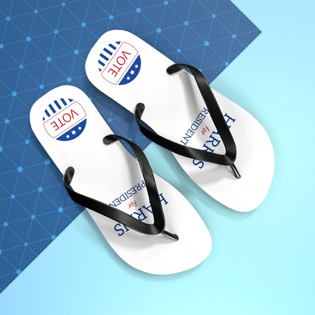 Buy Kamala Harris Flip Flops Kamala Harris Shoes Kamala Harris Sandals ...