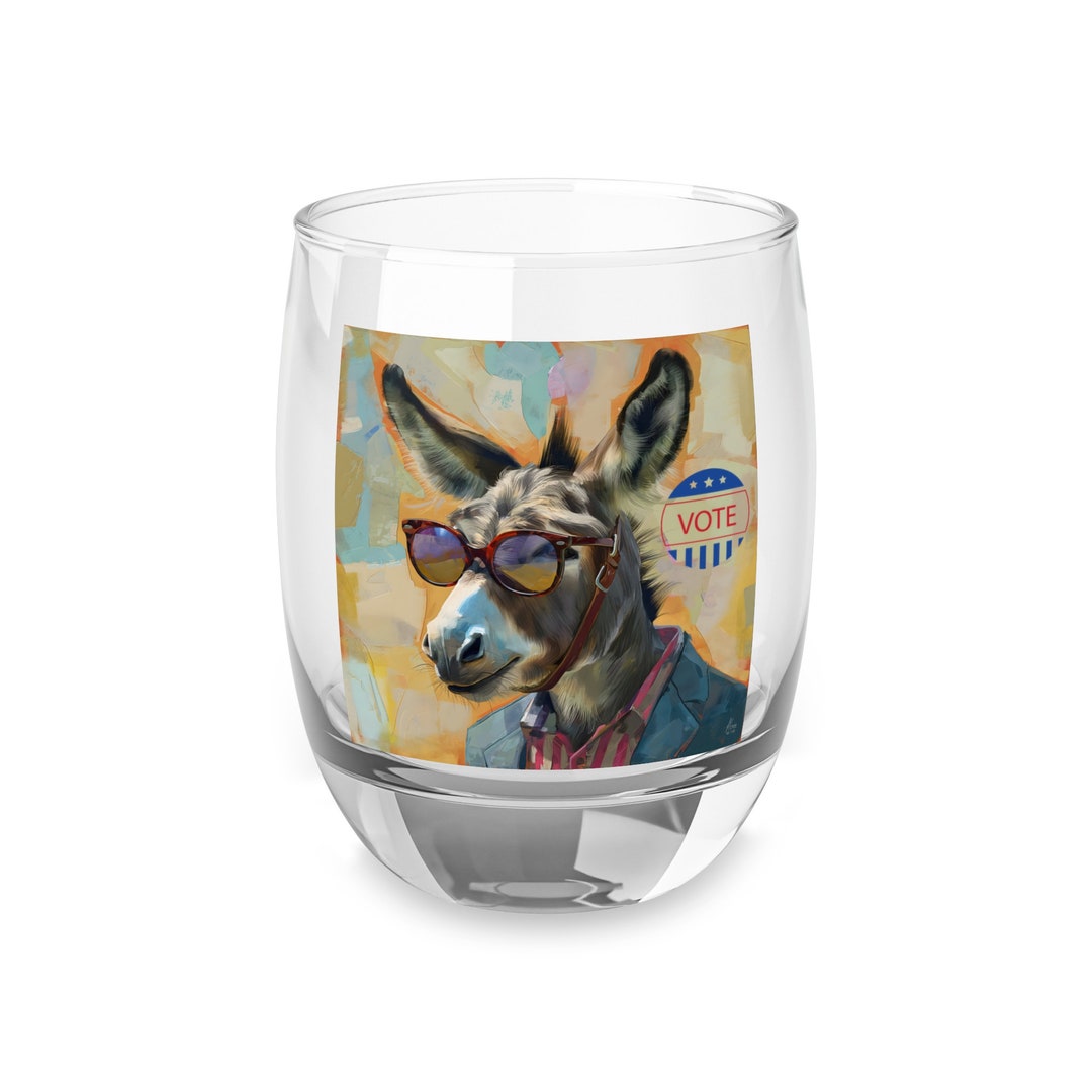 Whiskey Glass | Democratic Whiskey Glass | Democratic Donkey ...
