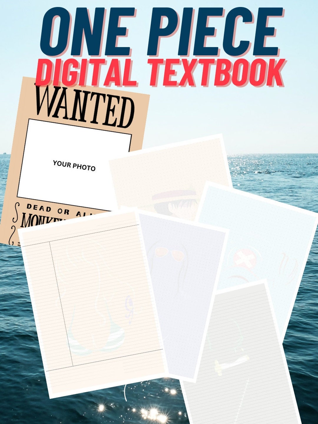 One Piece Thematic Digital Notebook: Unleash Your Pirate Imagination - Etsy