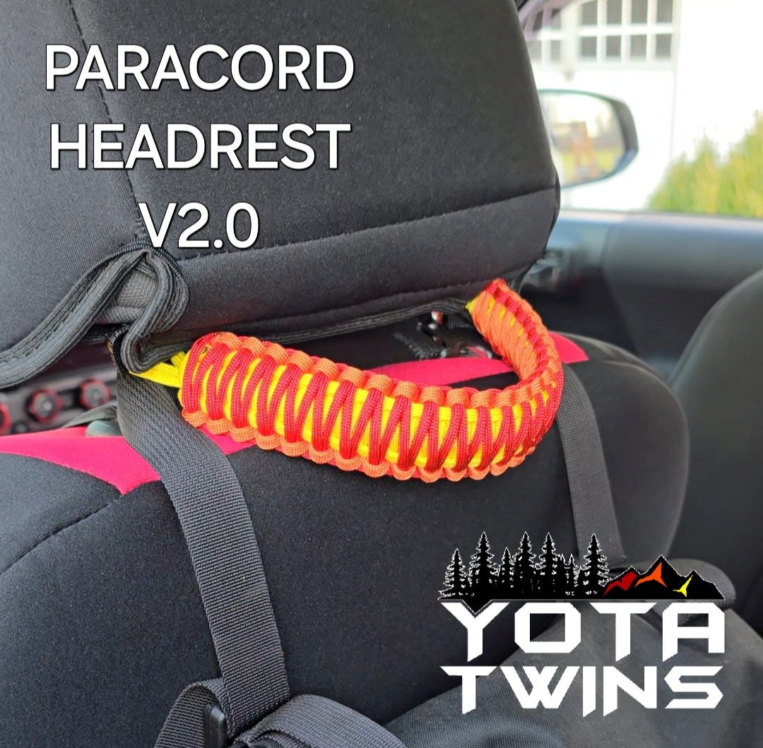 Paracord Headrest Grab Handle V2.0 (pair) - Etsy