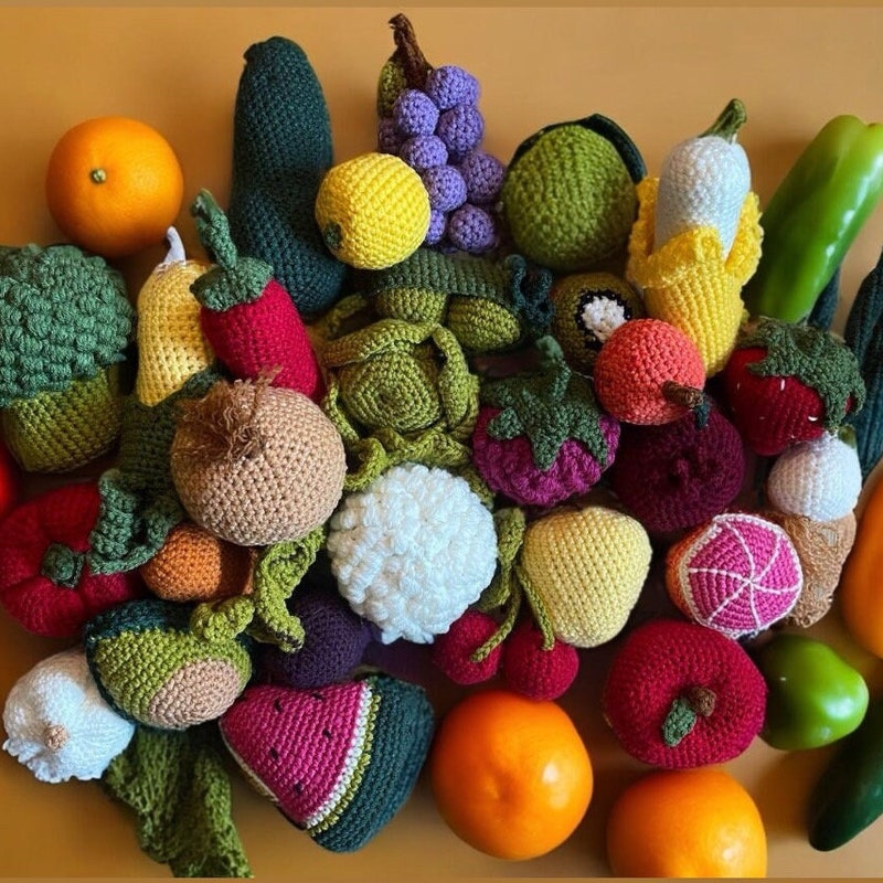 Crochet Fruit - Etsy