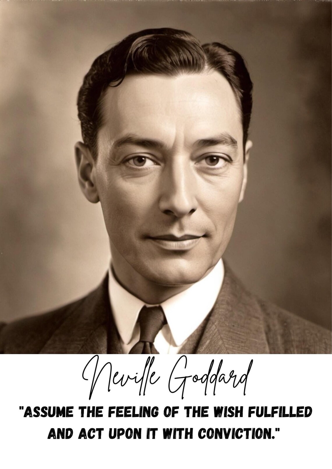 Neville Goddard Custom Digital Print Portrait , Instant Download - Etsy