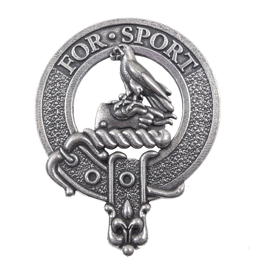 Clan Clelland Clan Crest Cap Badge - Made in Scotland - Quality Pewter ...