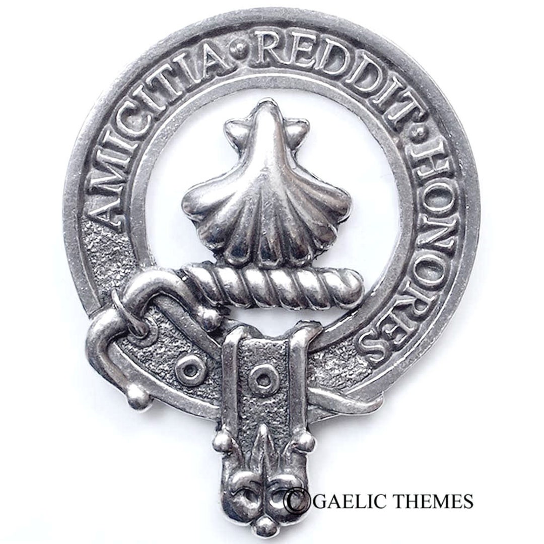 Clan Pringle Clan Crest Cap Badge - Made in Scotland - Quality Pewter ...