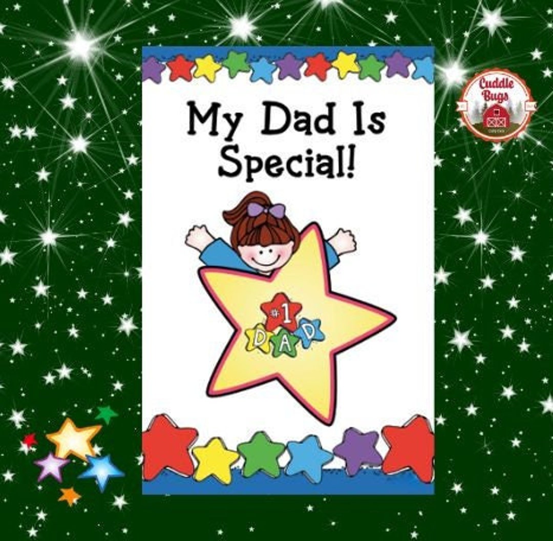 Book Father Daughter Activity Book Kids Dad Fathers Day Booklet Fun ...