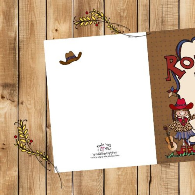 Country Friends Card, Cowboy Greetings, Western Card, Gratitude Card ...