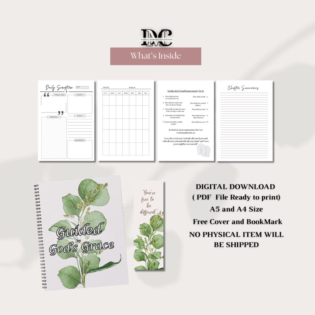 Devotional Journal Tracker Printable Prayer Journals Daily Bible ...