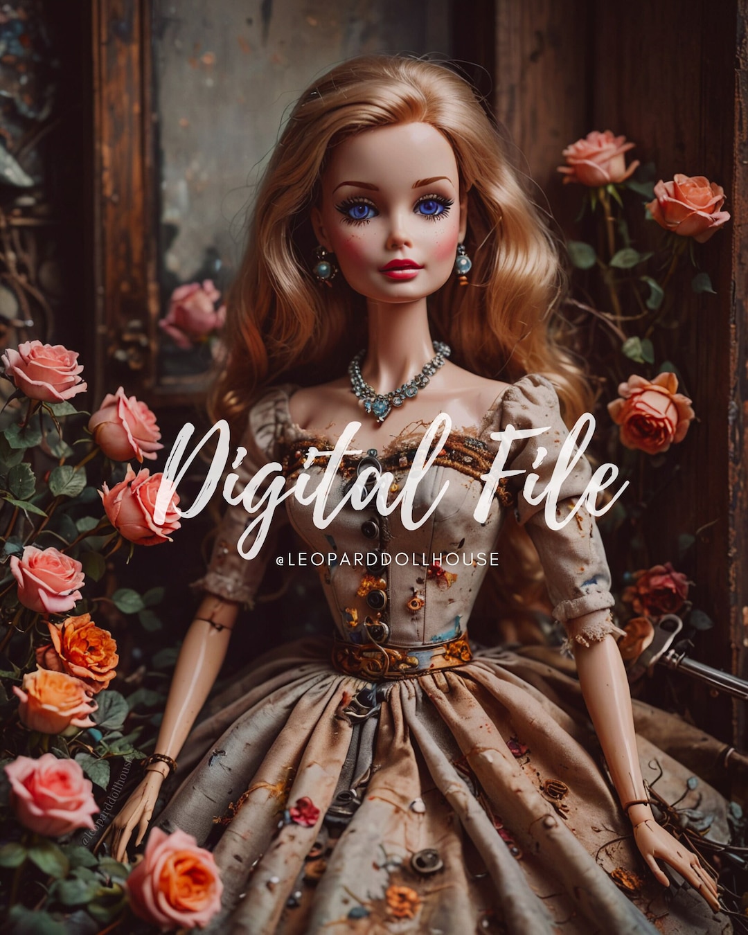 Forest Princess Barbie Digital Wall Art Print 8"x10" | PDF Instant ...