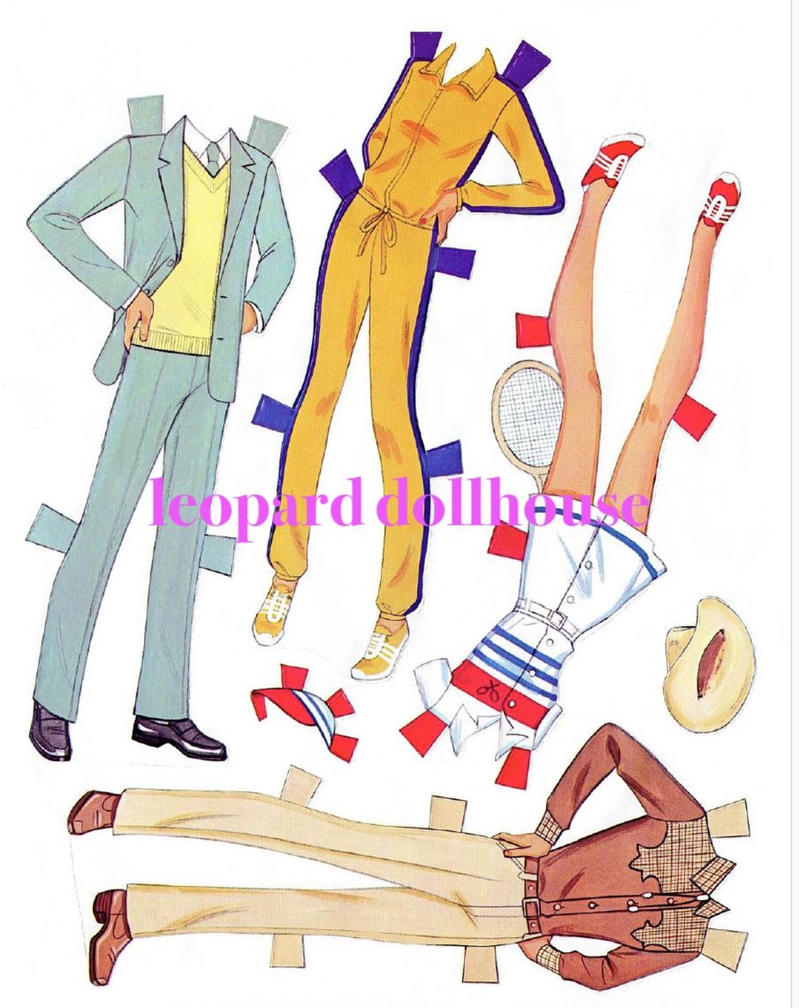 Malibu Barbie & Ken 1983 Sunsational Paper Dolls Printable PDF Instant ...