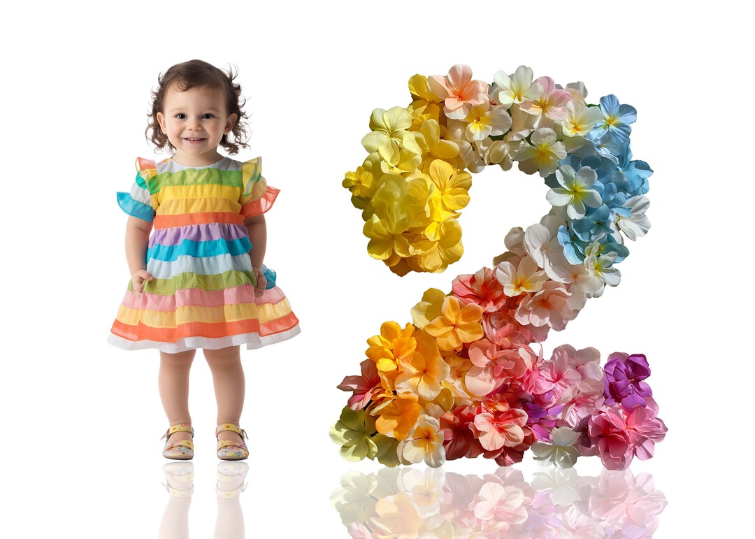 2nd Birthday Background for Photography Compositions / Digital Backdrop ...
