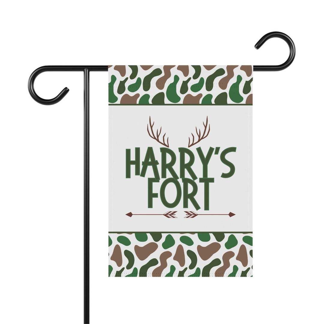 Kids Playhouse Flag, Kids Treehouse Fort Flag, Kids Camo Fort Flag ...