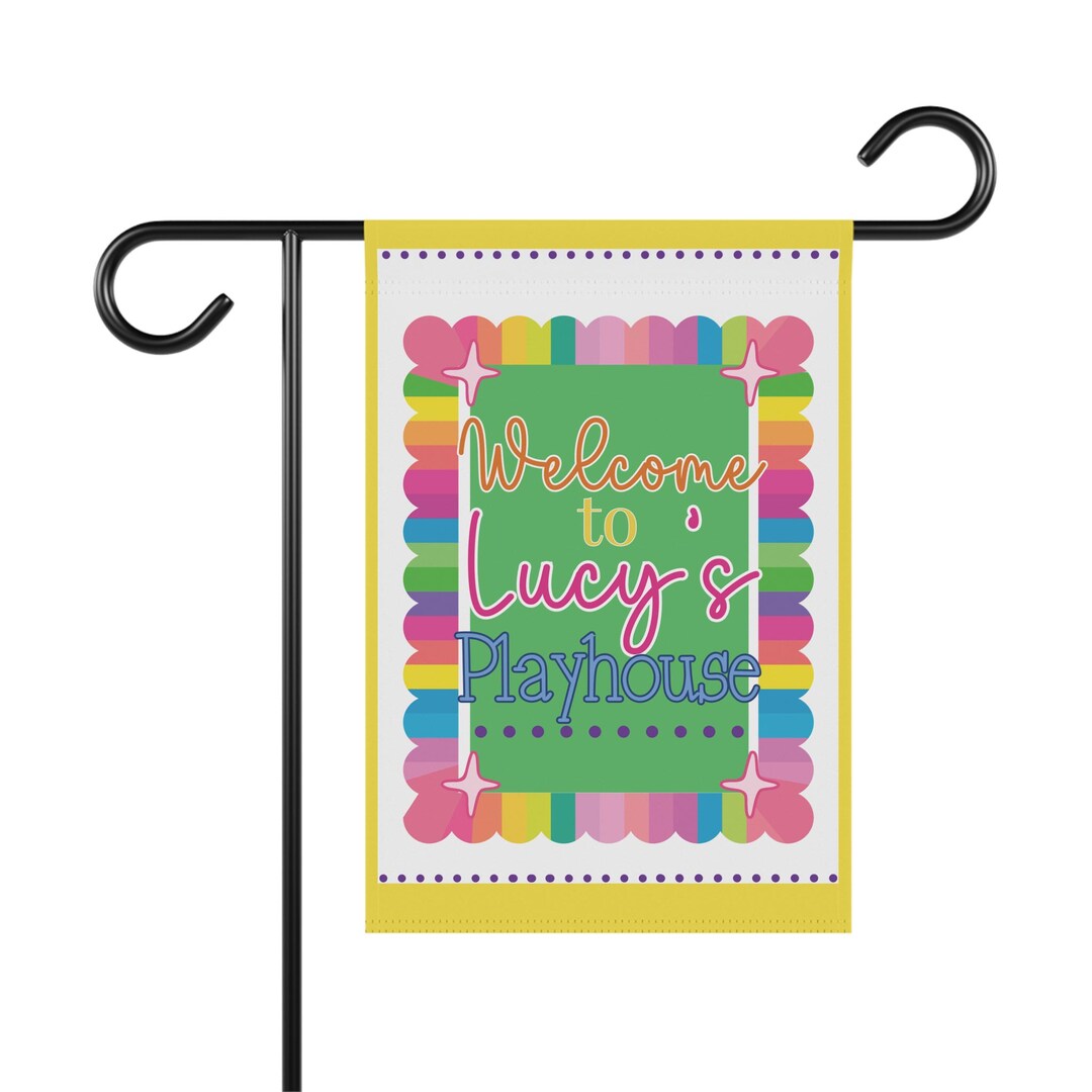 Kids Playhouse Flag, Kids Treehouse Flag, Personalized Garden Flag ...