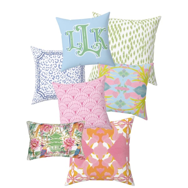 Preppy Pillow - Etsy