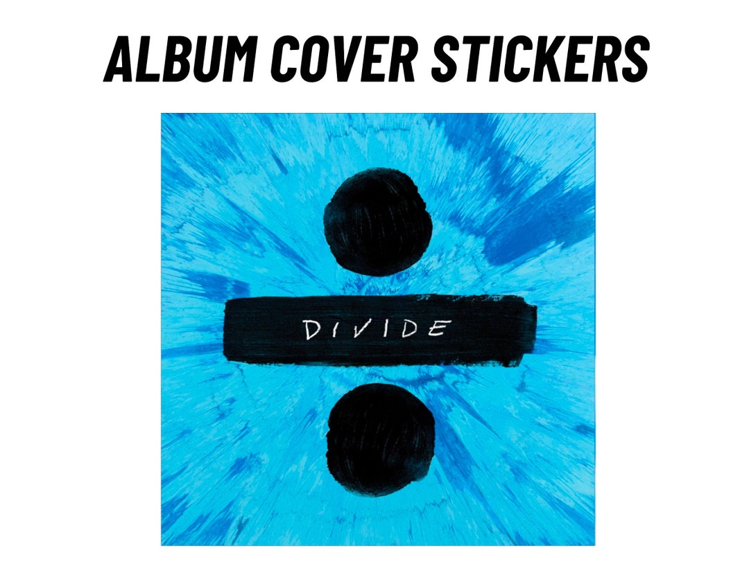 Ed Sheeran Divide Album Cover Sticker Durable, Handmade Waterproof ...