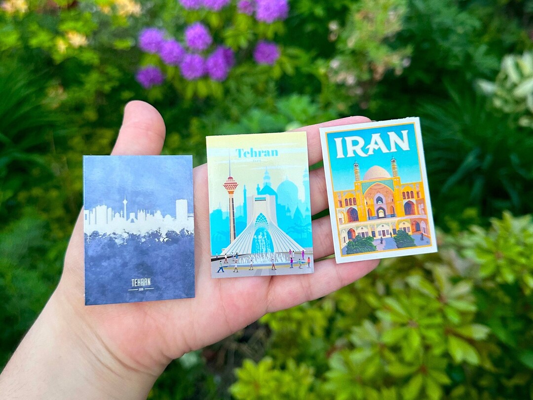 Persian Stickers / Landmarks / Tehran Skyline / Iran durable, Handmade ...