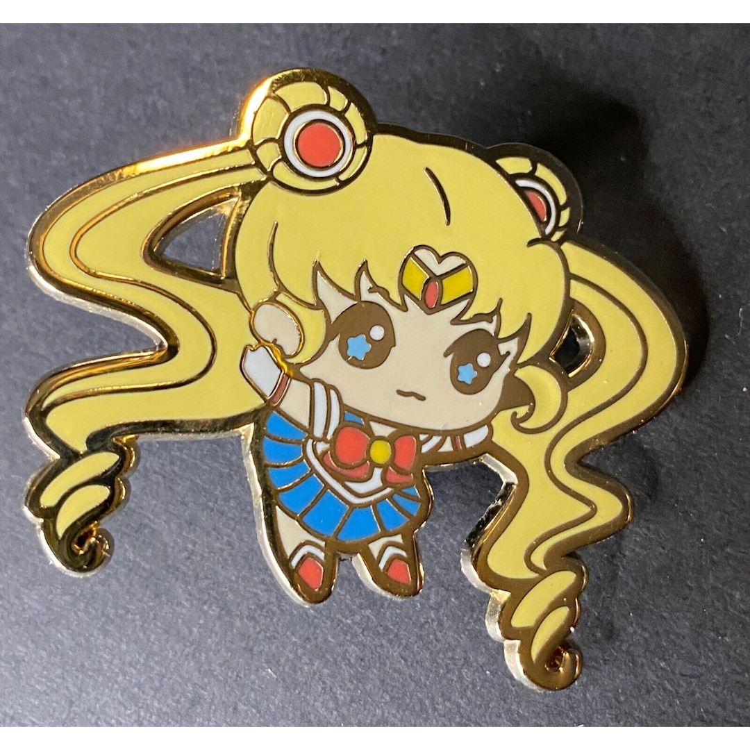 Chibi Sailor Moon Anime Enamel Pin Kawaii - Etsy