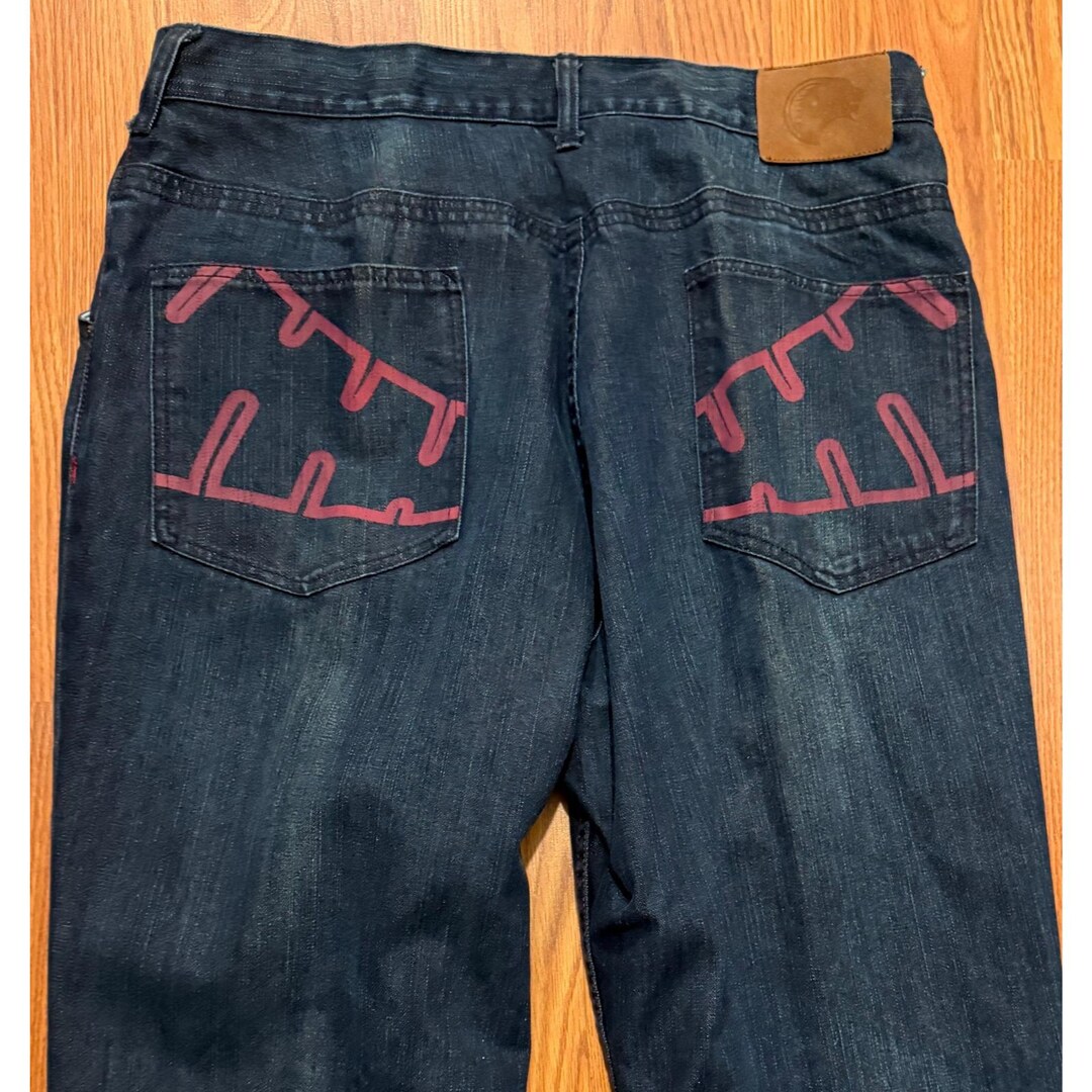 Vtg Nike Lebron James Lion L23 Embroidered Baggy Hip Hop Jeans Mens ...
