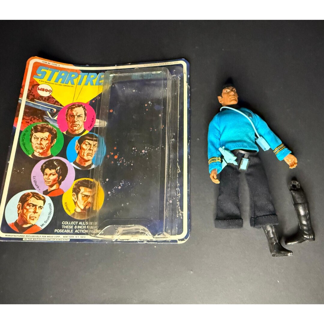 Vtg 1974 Mego Mr Spock Star Trek Complete Action Figure W/ Original ...