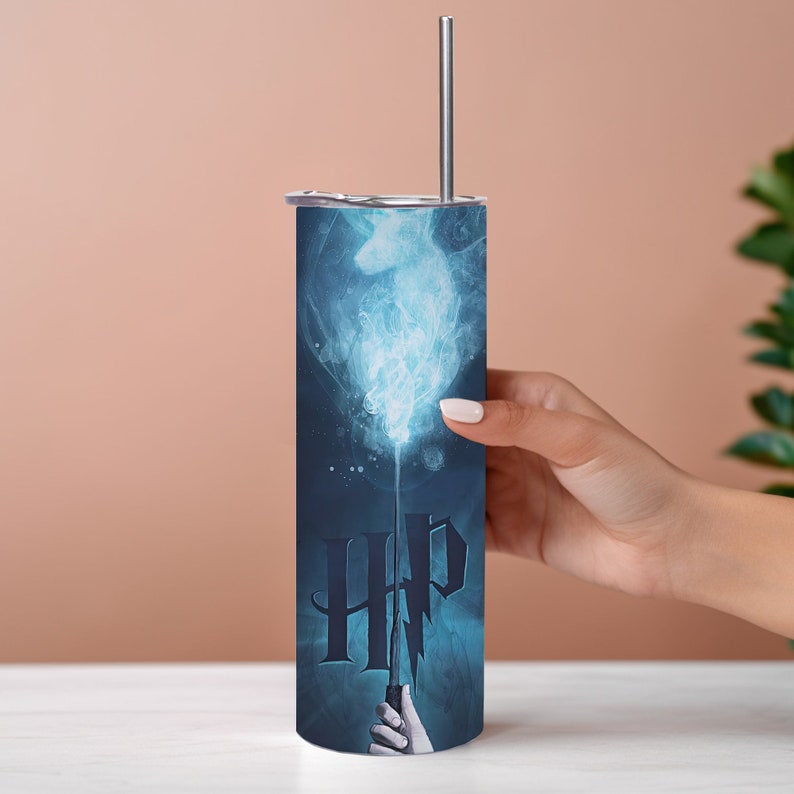 Harry P. Vs Voldemort Diseño de sublimación de vaso flaco de 20 oz ...