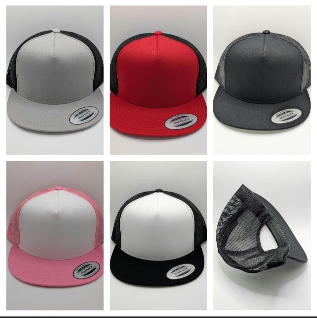 Custom Horror Icon Hats | Flatbill Bloody Hat | Classic Scary Terror ...