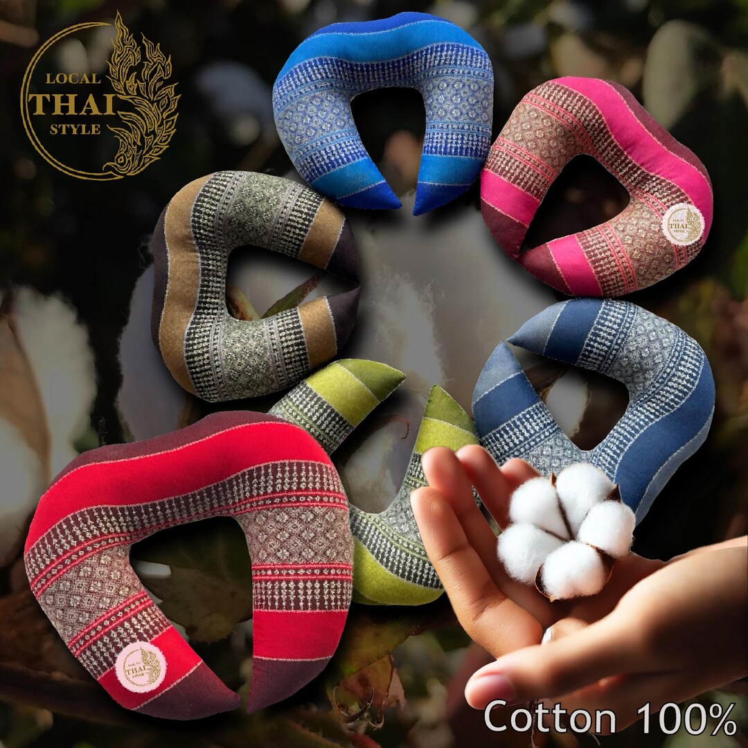 Thai Neck Pillow – Handmade With Traditional Thai Craft - Etsy