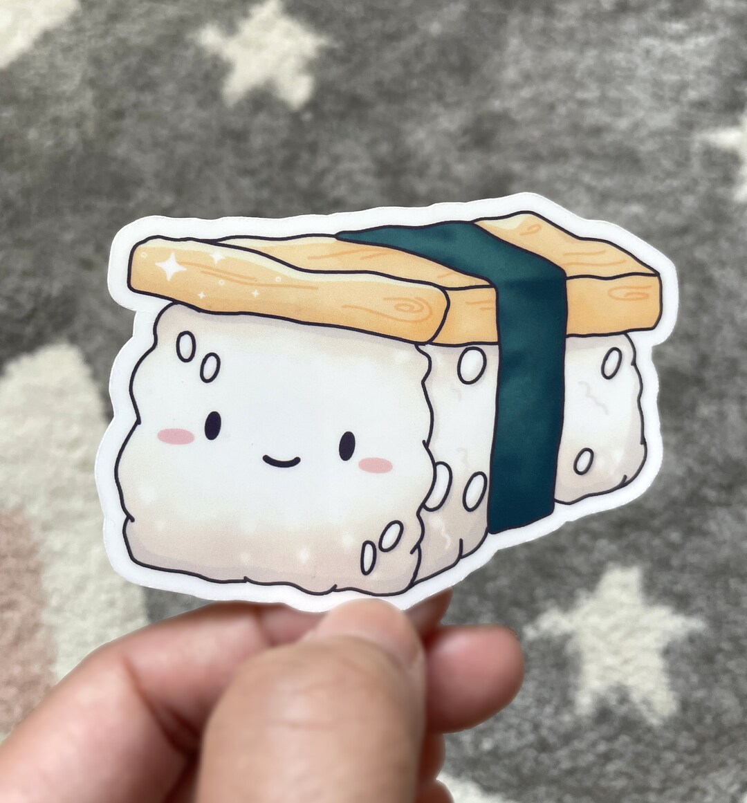 Kawaii Tamago Sushi Sticker Cute Egg Sushi Sticker Japanese Food ...