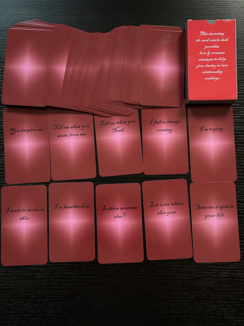 78-card Romance Love Messages Oracle Deck - Etsy