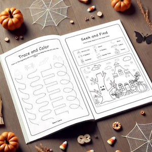 Halloween Activity Booklet, Kindergarten Pages, Halloween Coloring ...