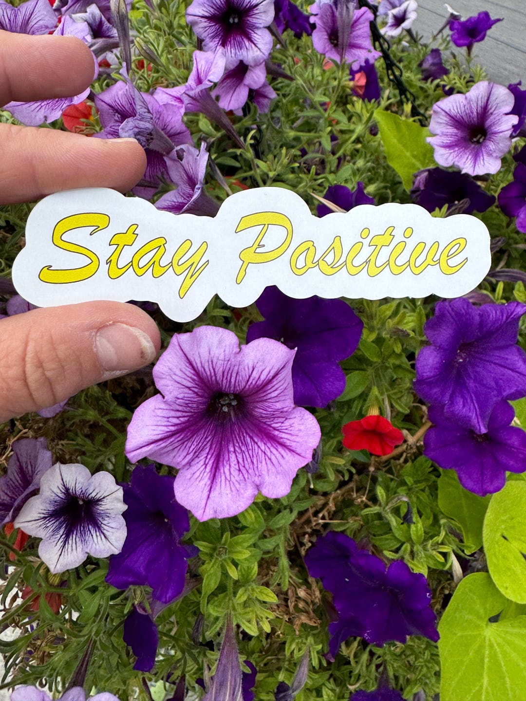 Stay Positive Sticker. Motivational, Inspirational and Encouraging ...