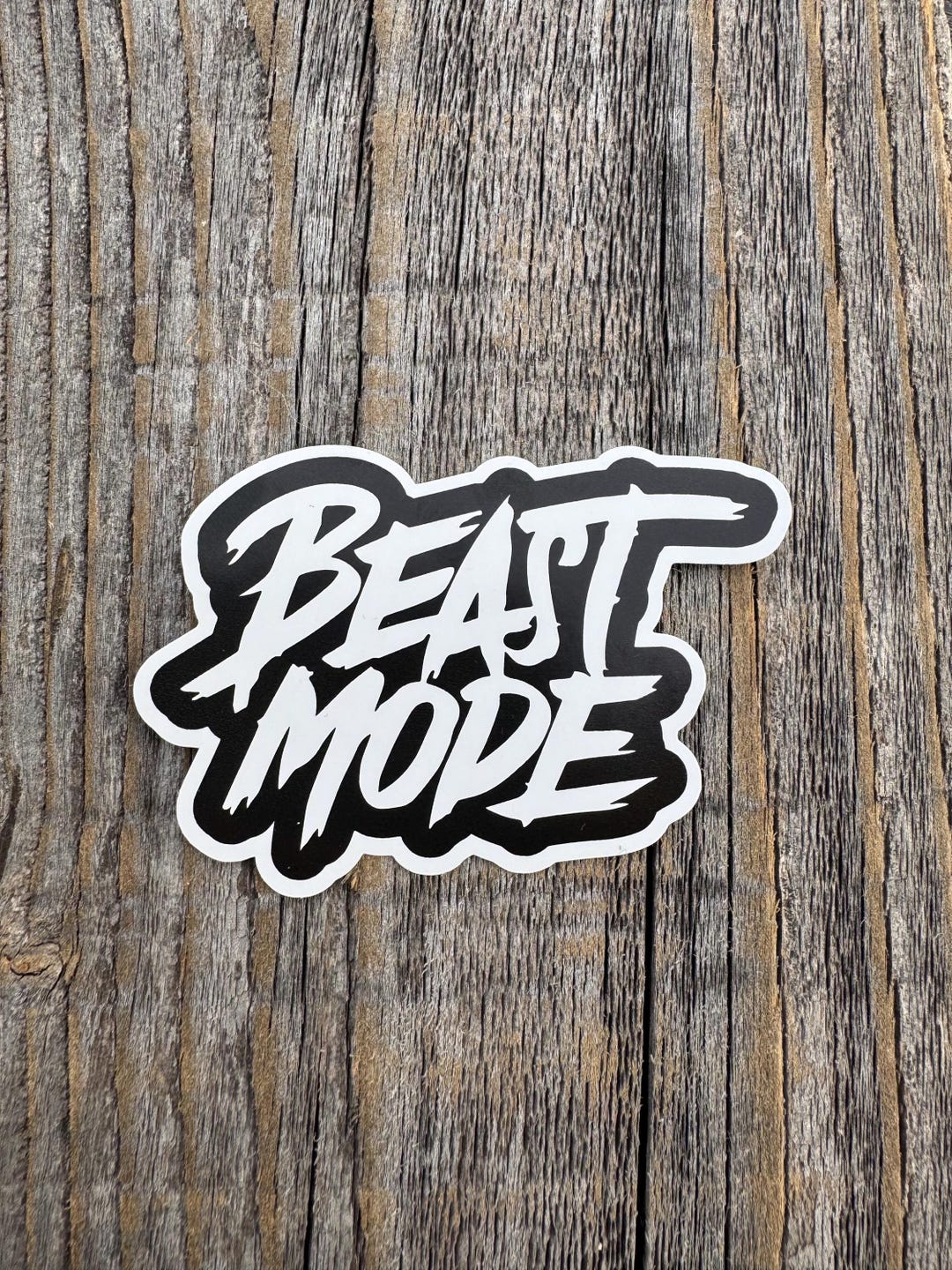 Beast Mode Sticker | Motivational Vinyl Sticker | Gym Sticker | Laptop ...