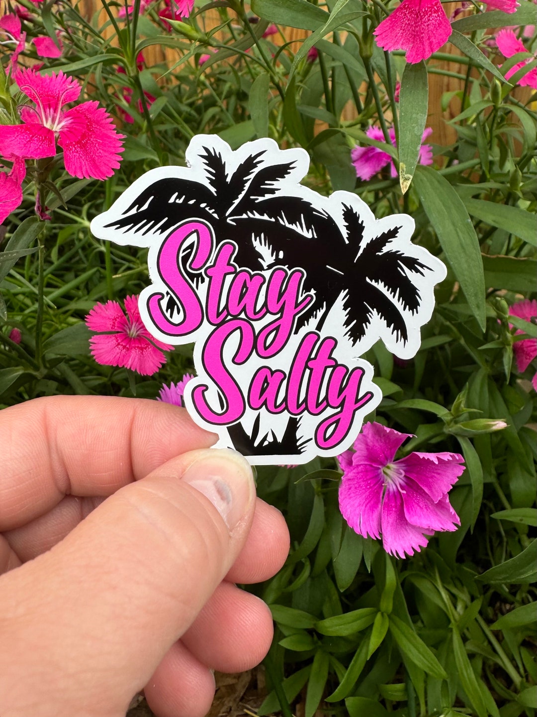 Stay Salty Sticker. Beach Vibes Sticker. Sandy Beaches. Water Bottle ...