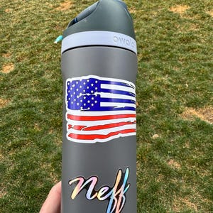 American Flag Sticker. United States of America. USA. Red White Blue ...