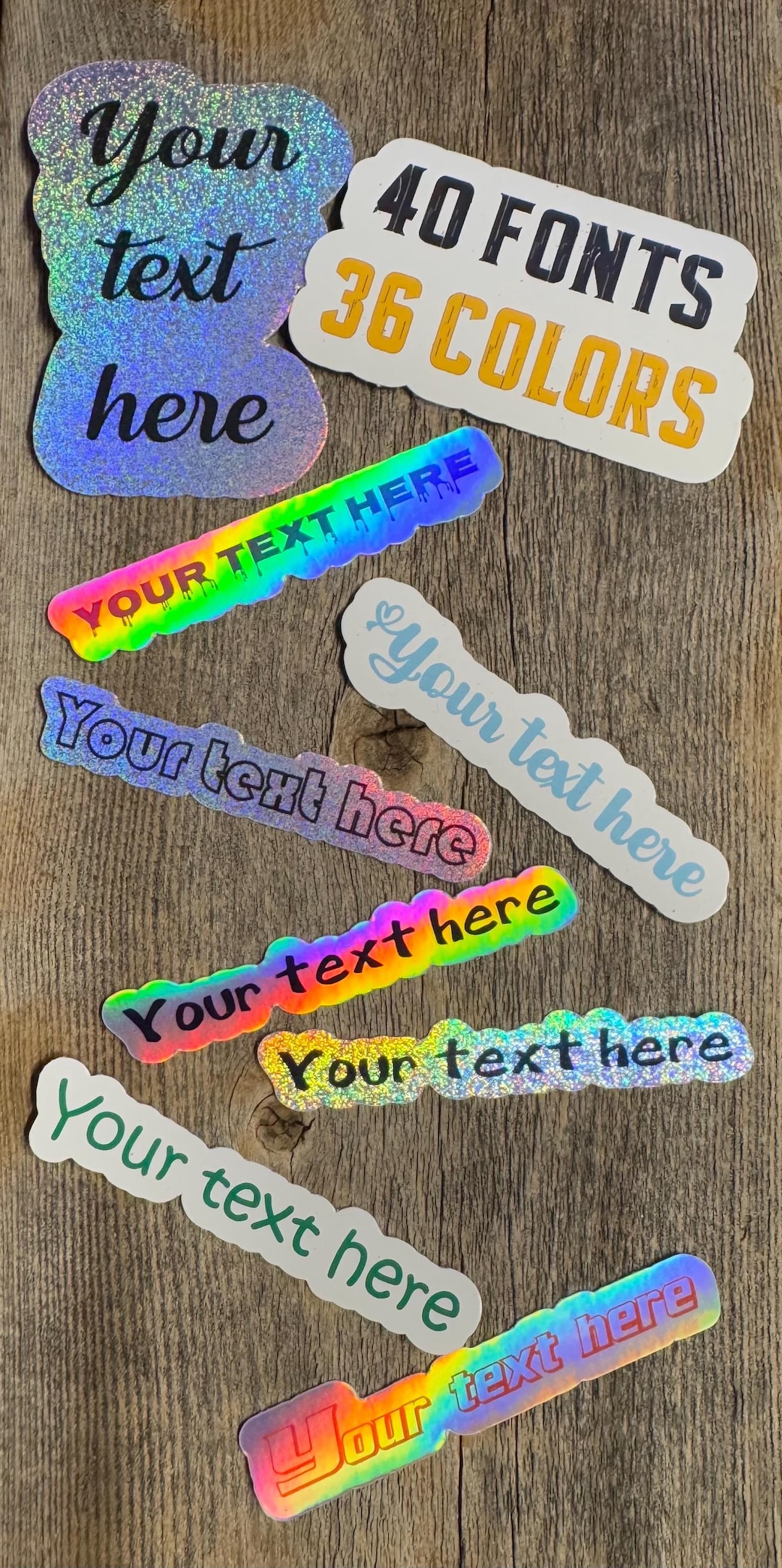 Custom Text Sticker Build Your Own Sticker Your Text Here Sticker ...