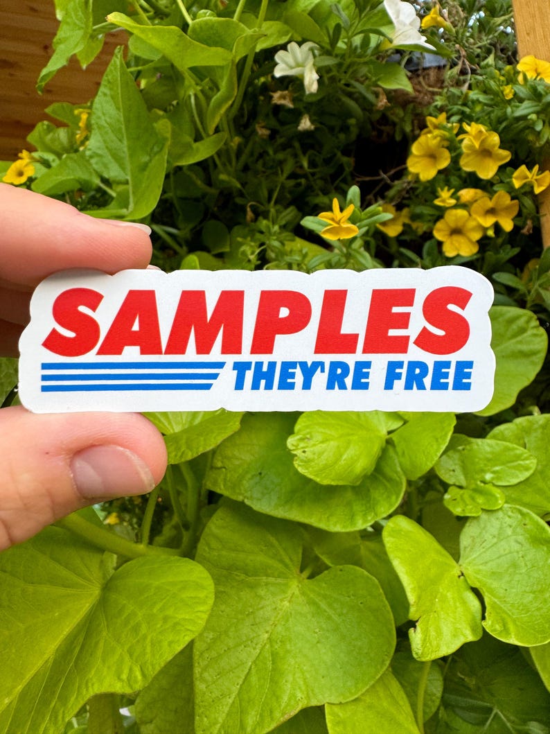 Costco Samples They’re Free Sticker. Great for Water Bottle, Laptop ...