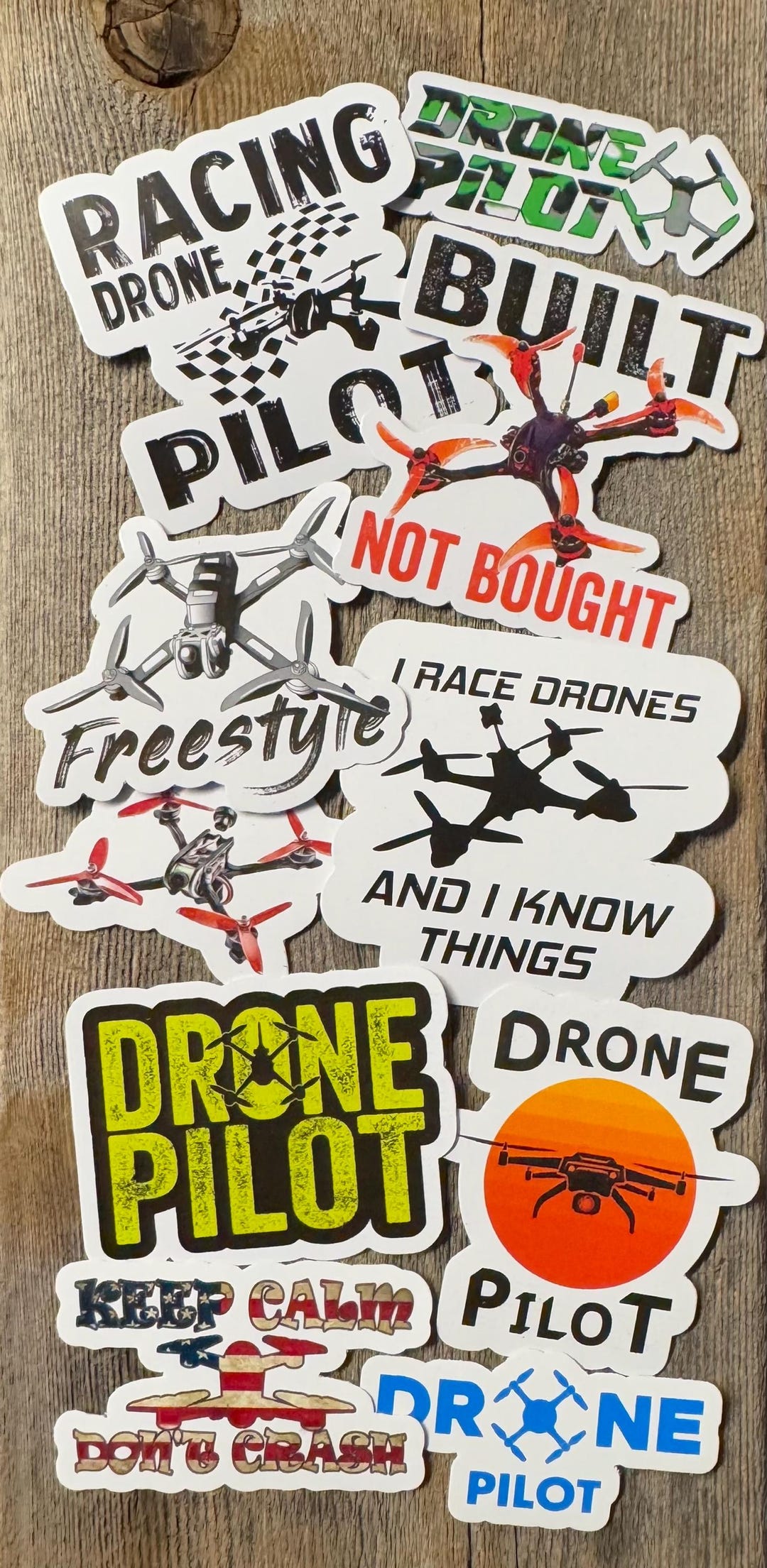 Drone Sticker Pack. Pack of 10 Stickers. Drone Pilot. FPV Pilot ...