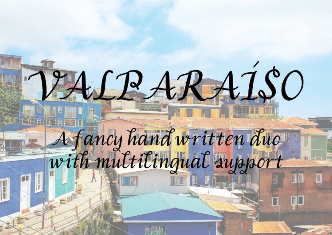 Valparaiso Handwritten Script Font Letter Handlettering Lettering Font ...