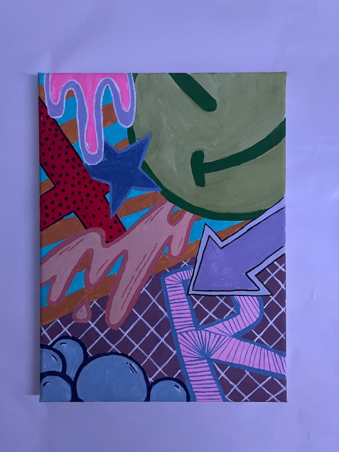 Trippy Pattern Artwork/painting - Etsy