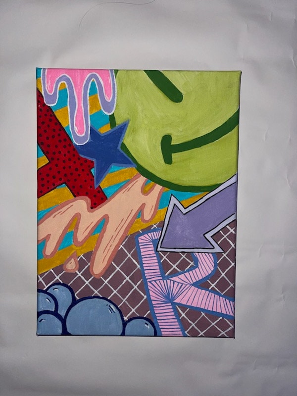 Trippy Pattern Artwork/painting - Etsy