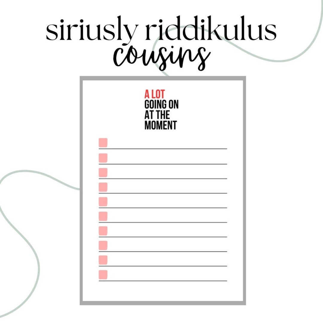 A Lot Going on To-do List Notepad - Etsy
