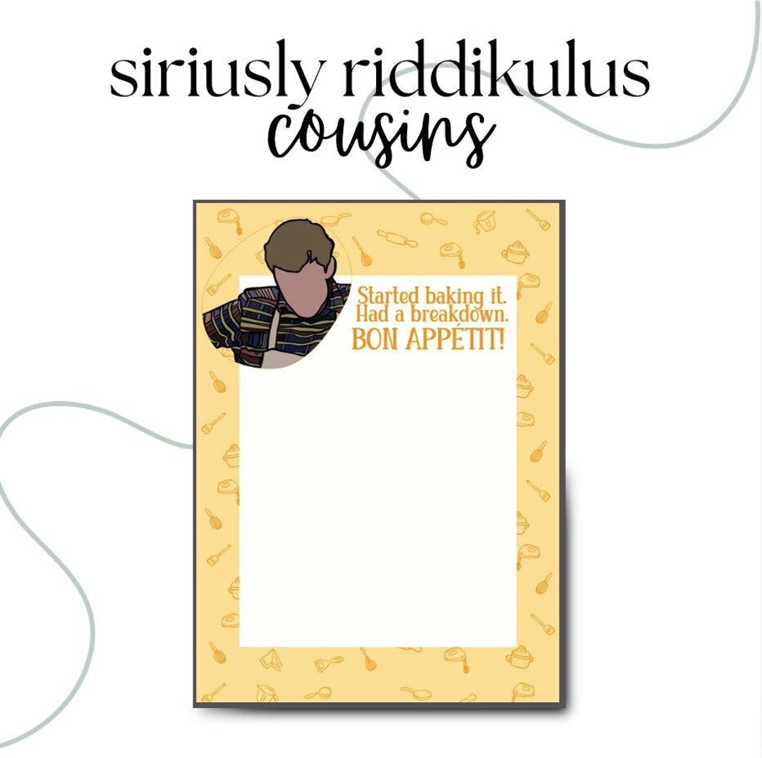 Started Baking It, Had a Breakdown, Bon Appetit! Notepad | British Bake ...