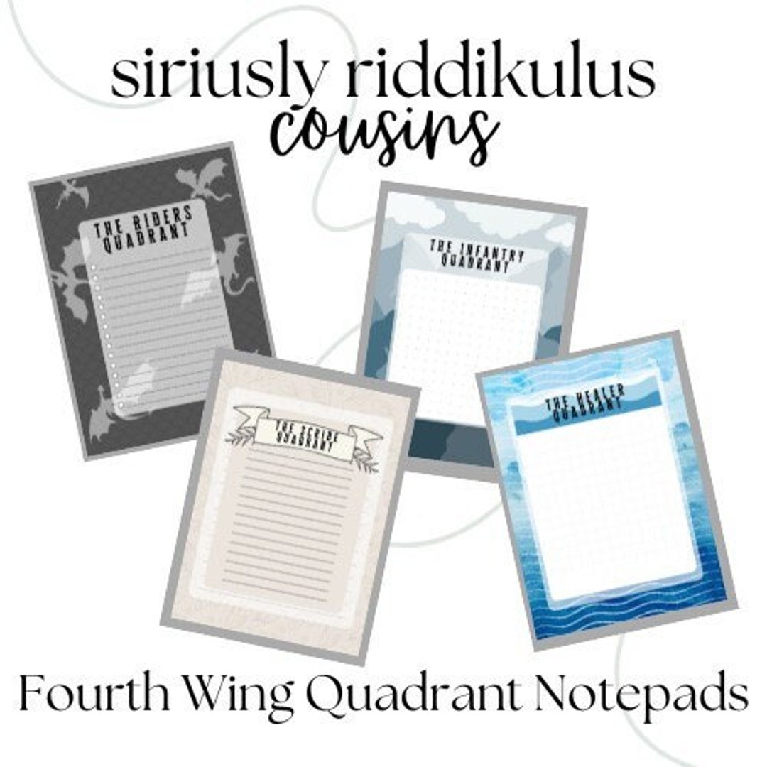 Fourth Wing Quadrants Dragon Rider Scribe Healer Infantry To-do List ...