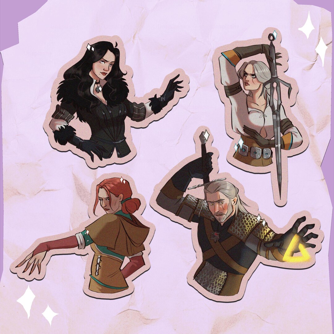 THE WITCHER Stickers Pack - Etsy