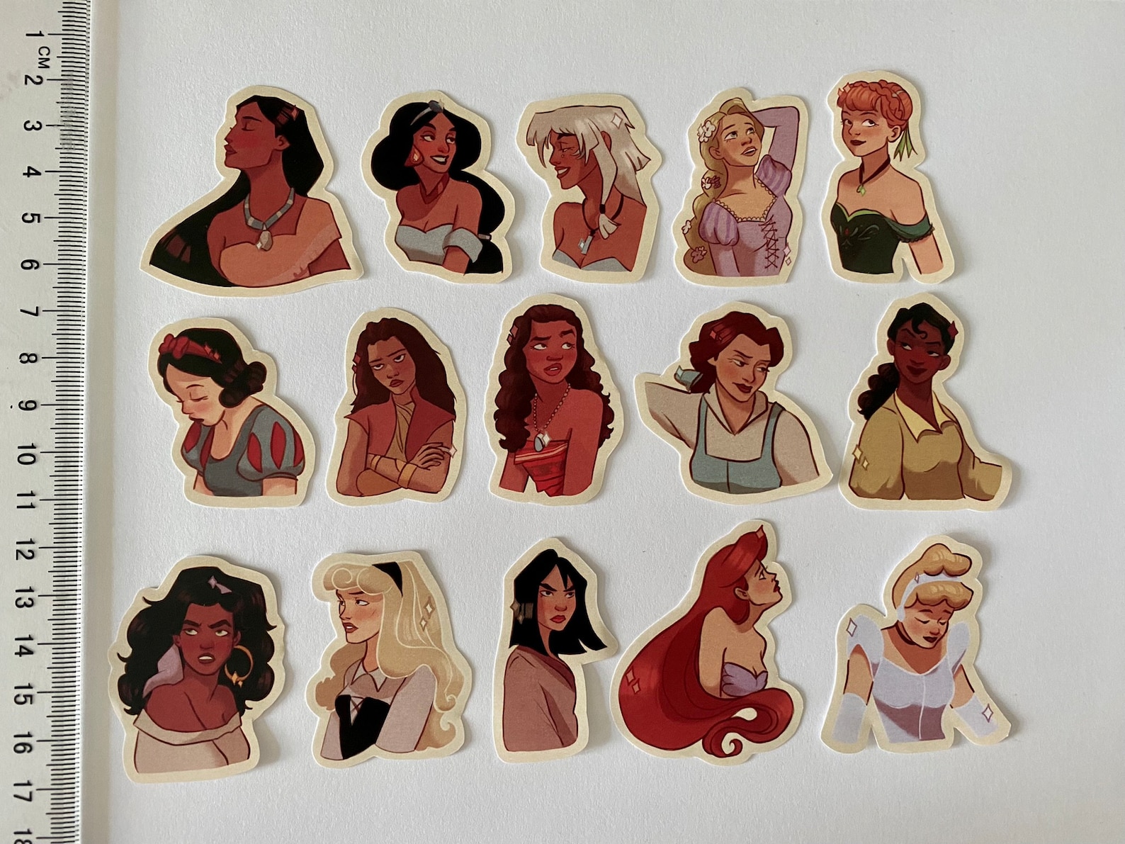 DISNEY PRINCESSES Stickers Pack - Etsy